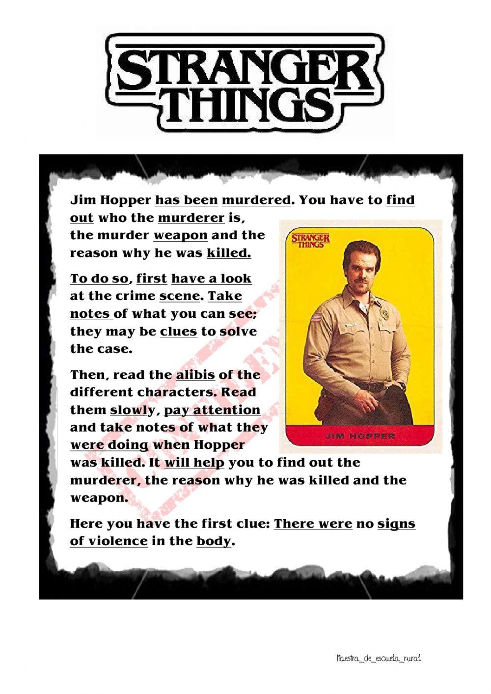 Stranger Kids 1 worksheet | Live Worksheets