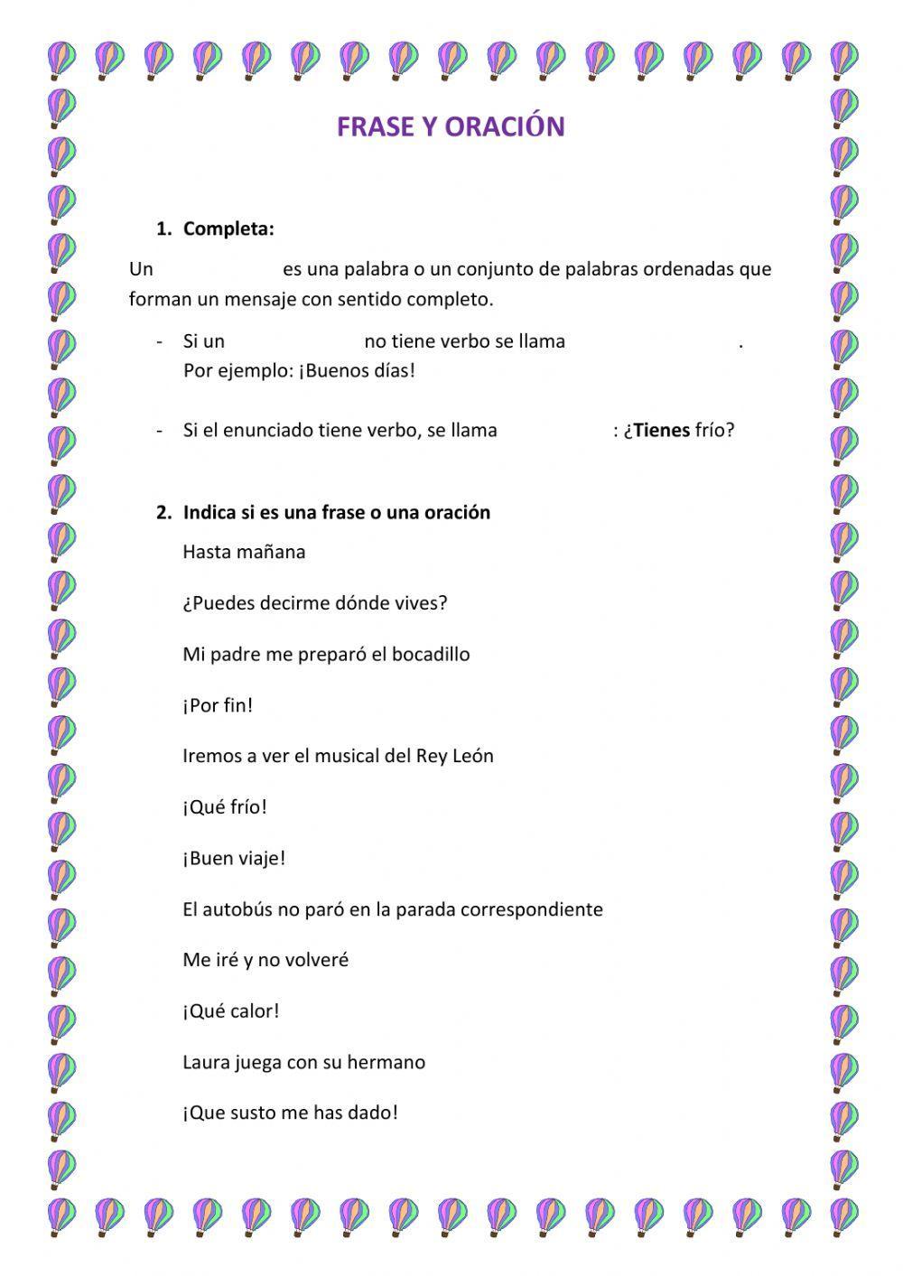 Oraciones Simples Y Compuetas Interactive Worksheet Live Oraciones Simples Y Compuetas Interactive Worksheet Live