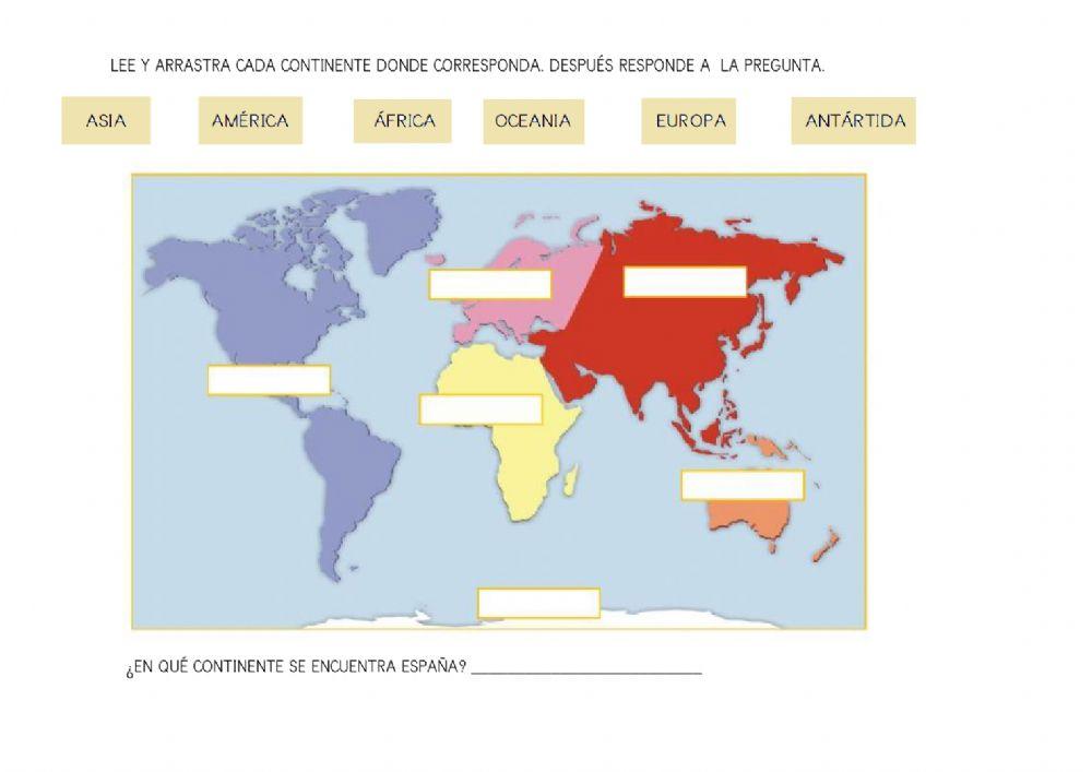 171043 | Los continentes | Monicags | LiveWorksheets