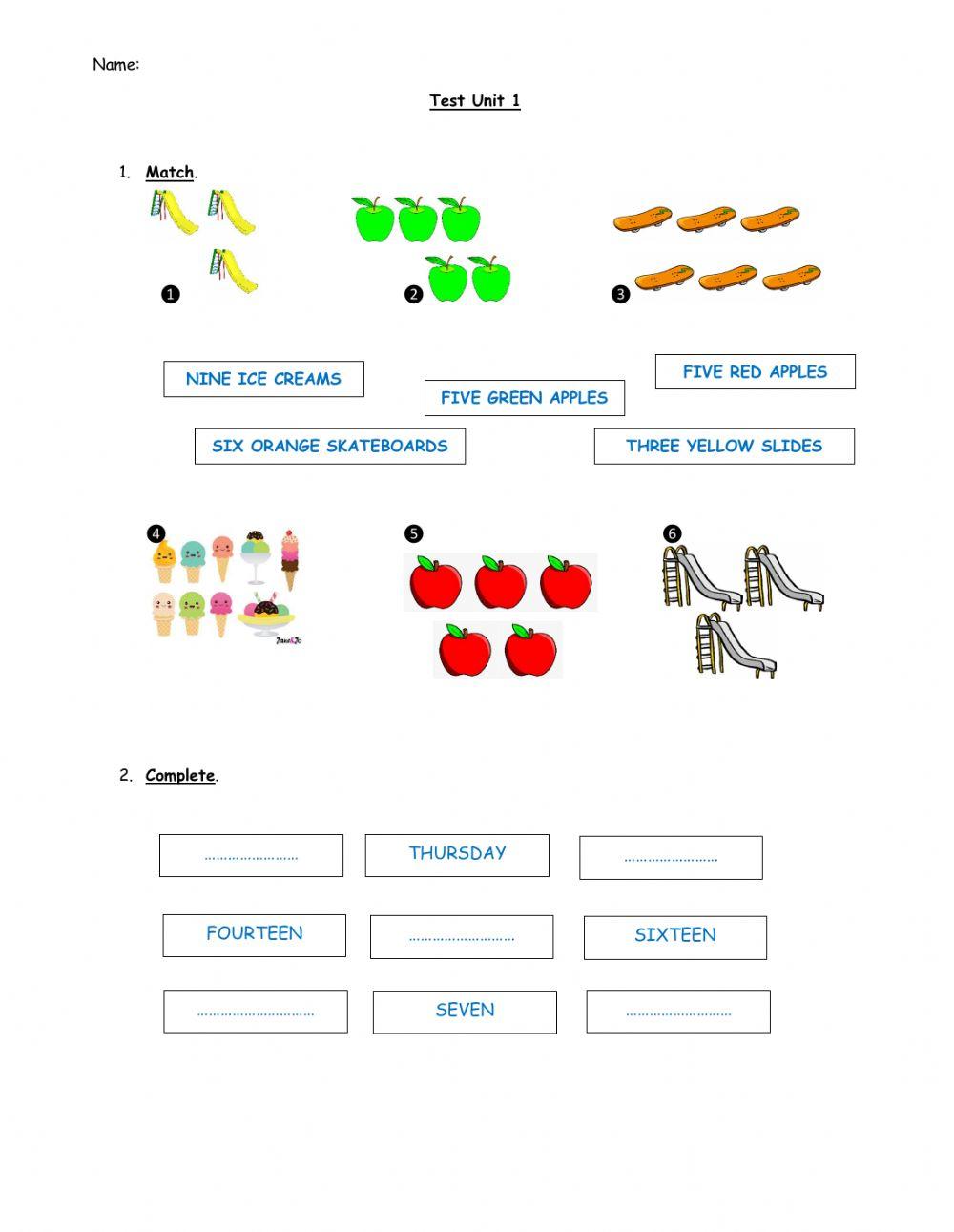 Test Unit 1 Tig… | Free Interactive Worksheets | 5619138