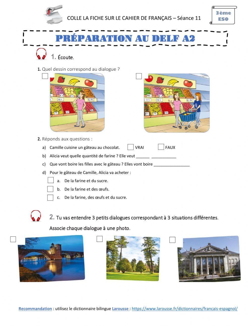 Préparation au … | Free Interactive Worksheets | 244361