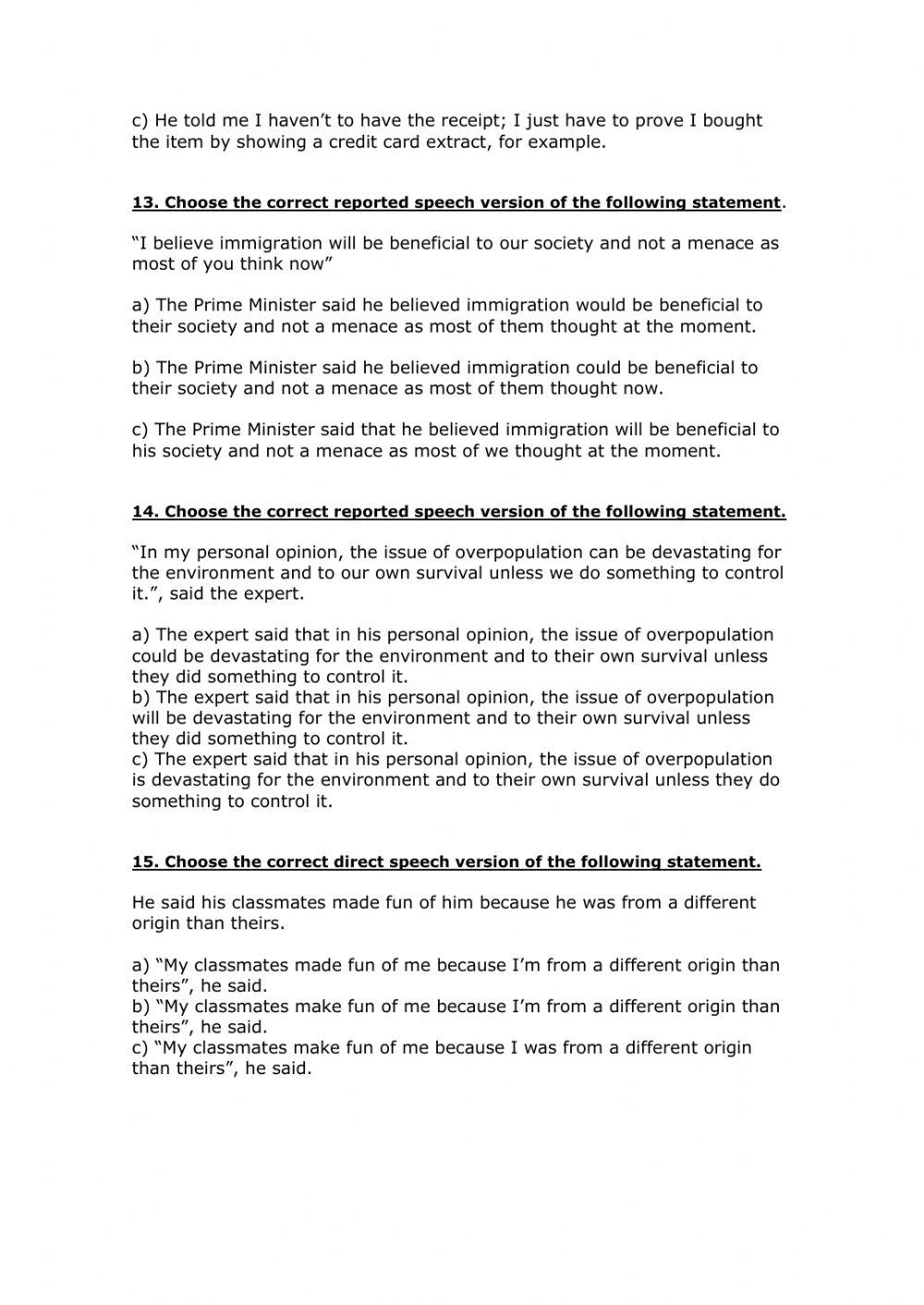 11th grade Test… | Free Interactive Worksheets | 5768765