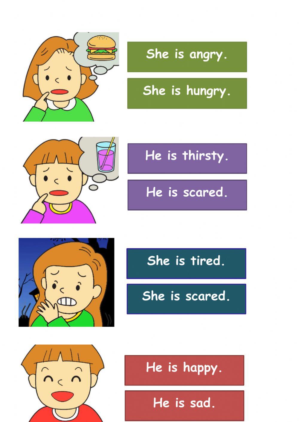 Starter - Feelings online exercise for | Live Worksheets