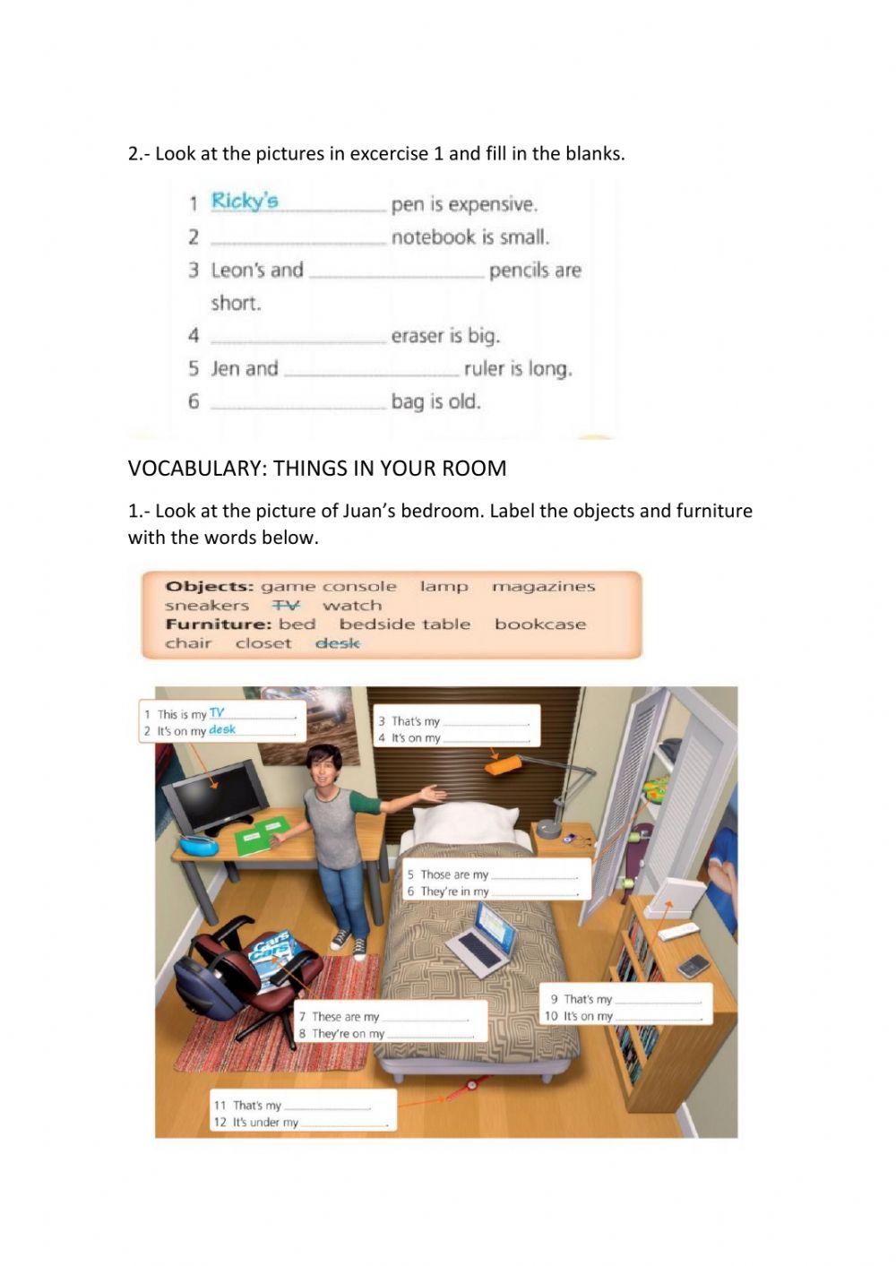 My Stuff activity | Live Worksheets