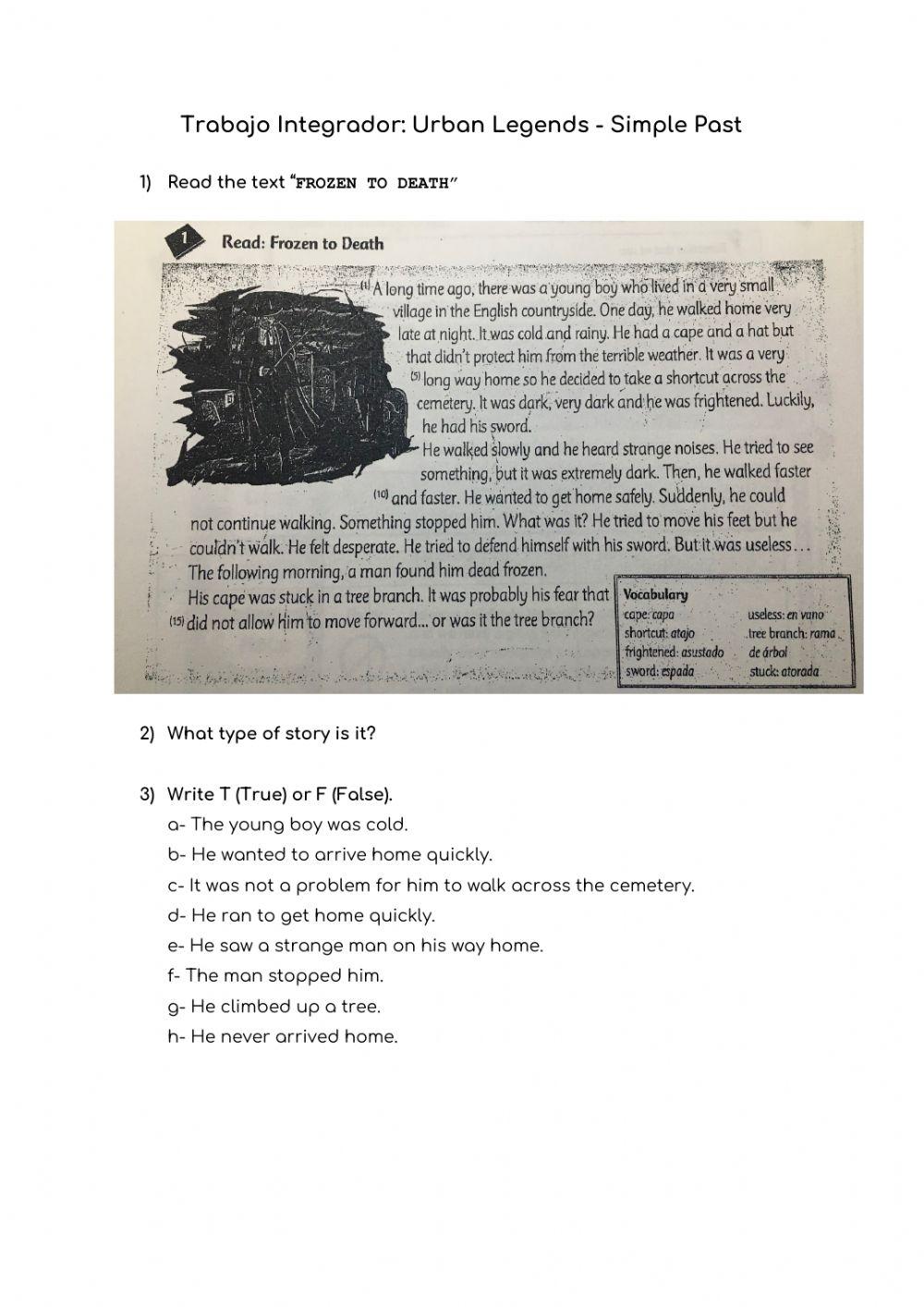 Urban legends- Simple Past 0103 | Worldlanguages | Live