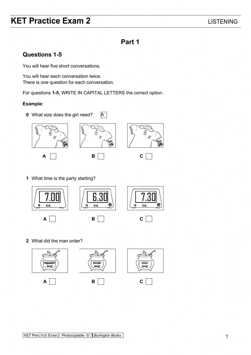 KET - EXAM PRAC… | Free Interactive Worksheets | 5771652