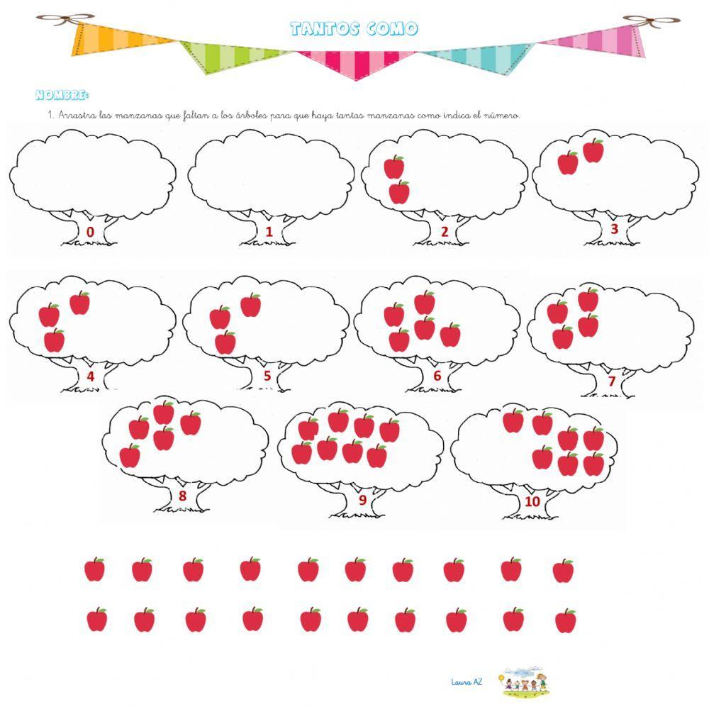 Tantos como | Free Interactive Worksheets | 246355