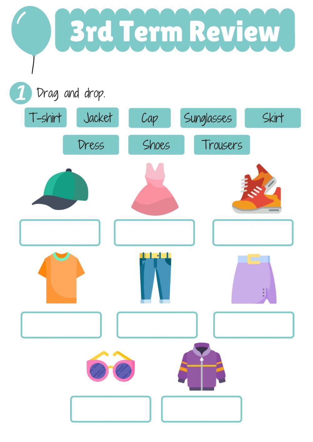 3nd term review worksheet | Live Worksheets