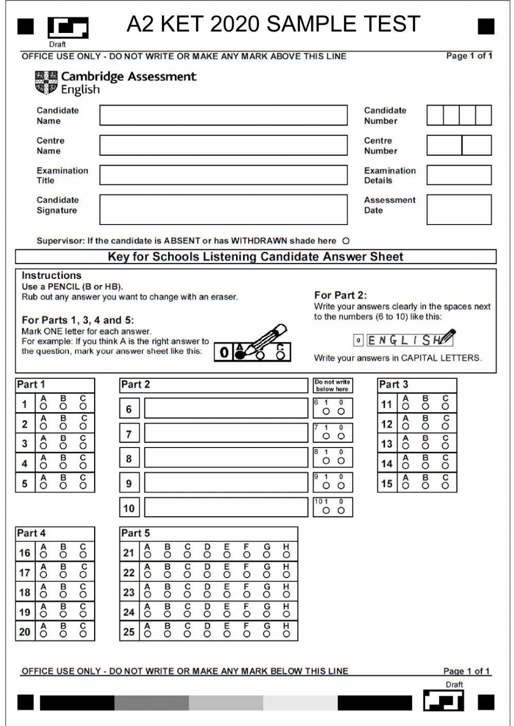 A2 KET PRACTICE… | Free Interactive Worksheets | 5773493