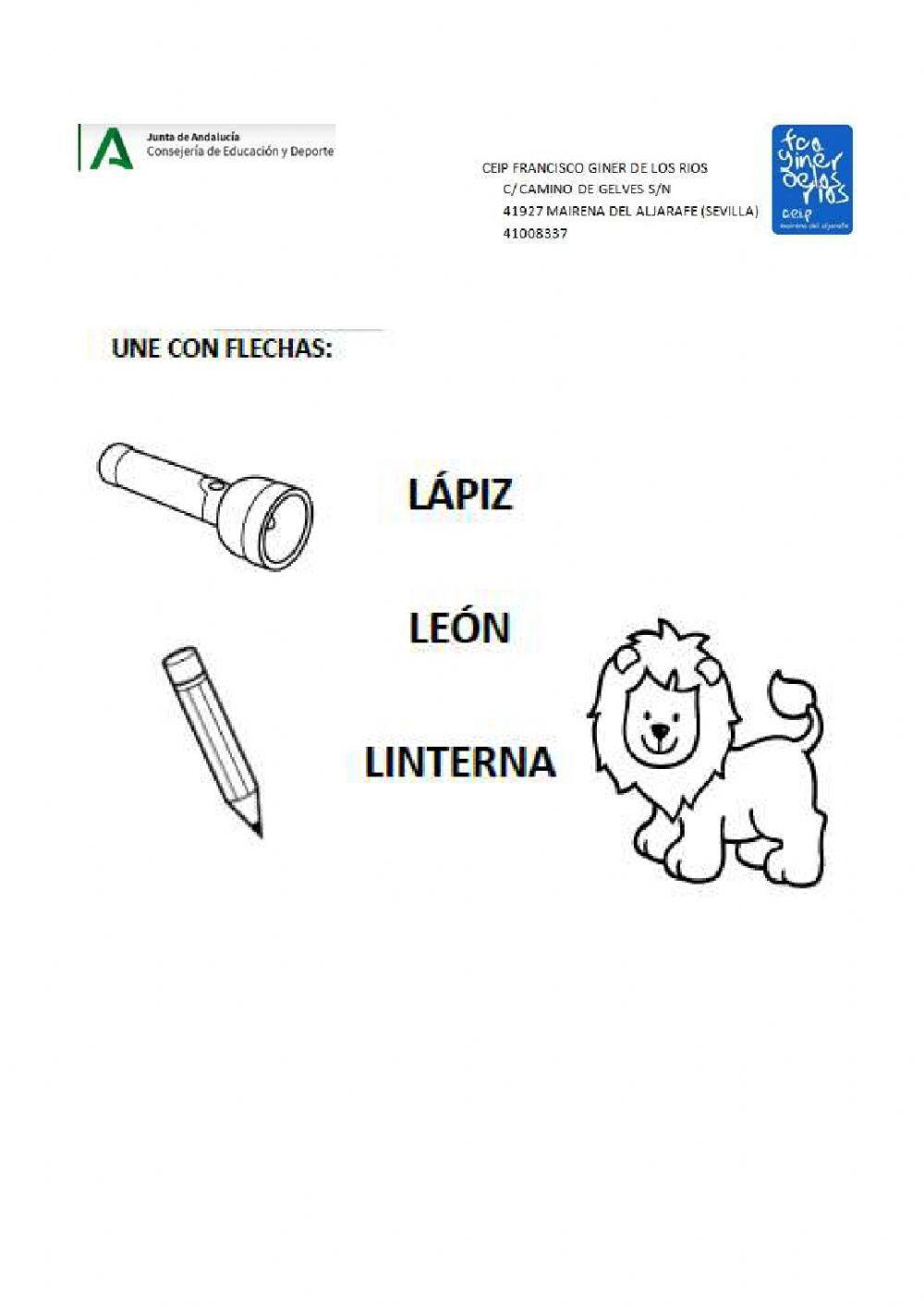 Letra L online pdf activity | Live Worksheets