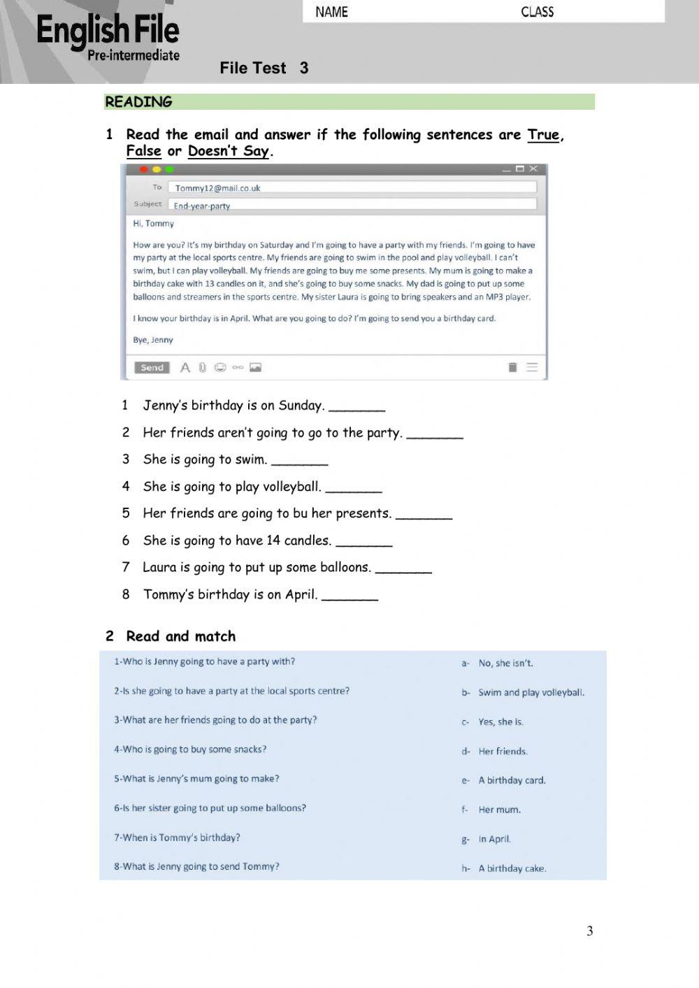 English File Pr… | Free Interactive Worksheets | 5814735