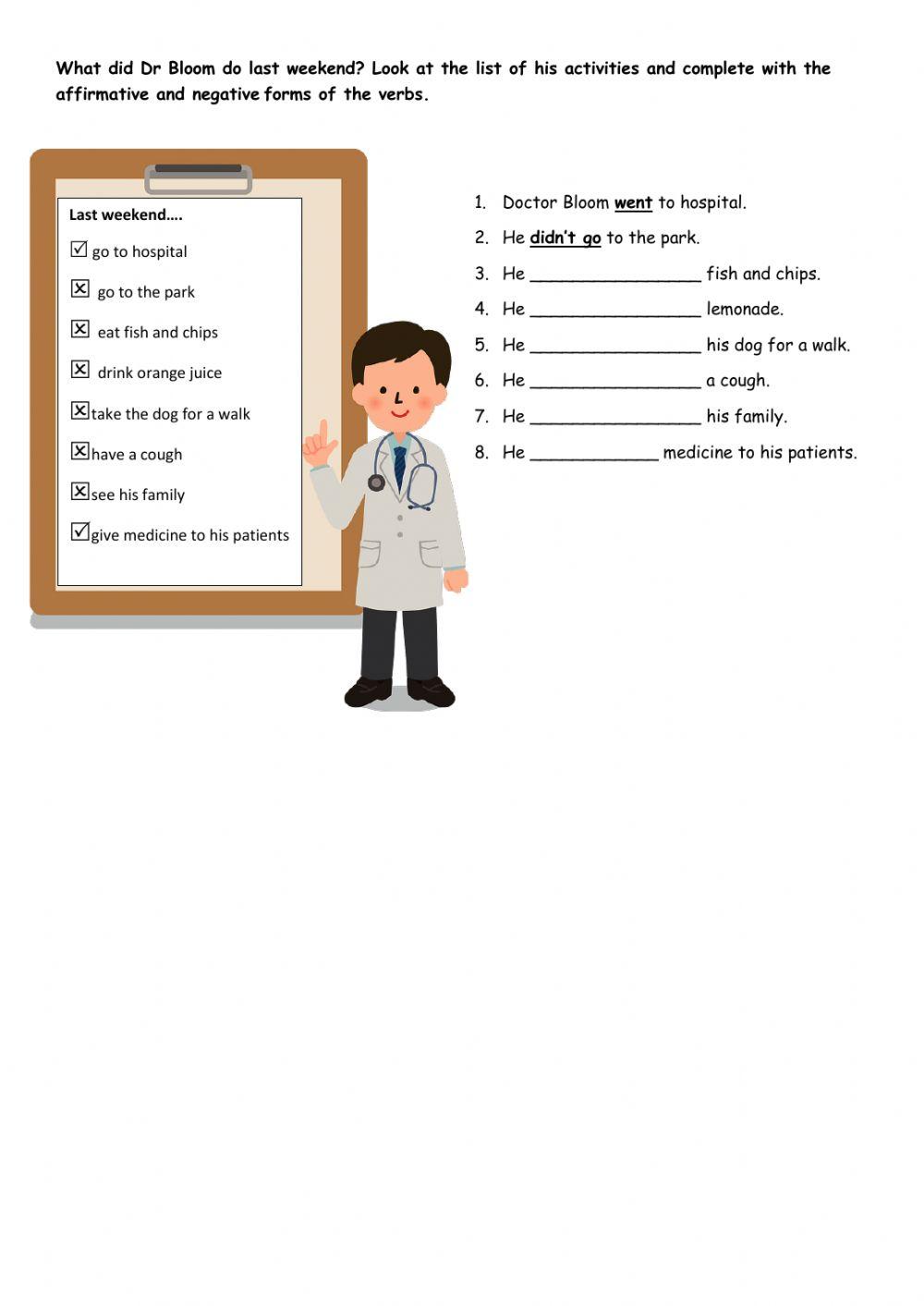 Last weekend | Free Interactive Worksheets | 266643