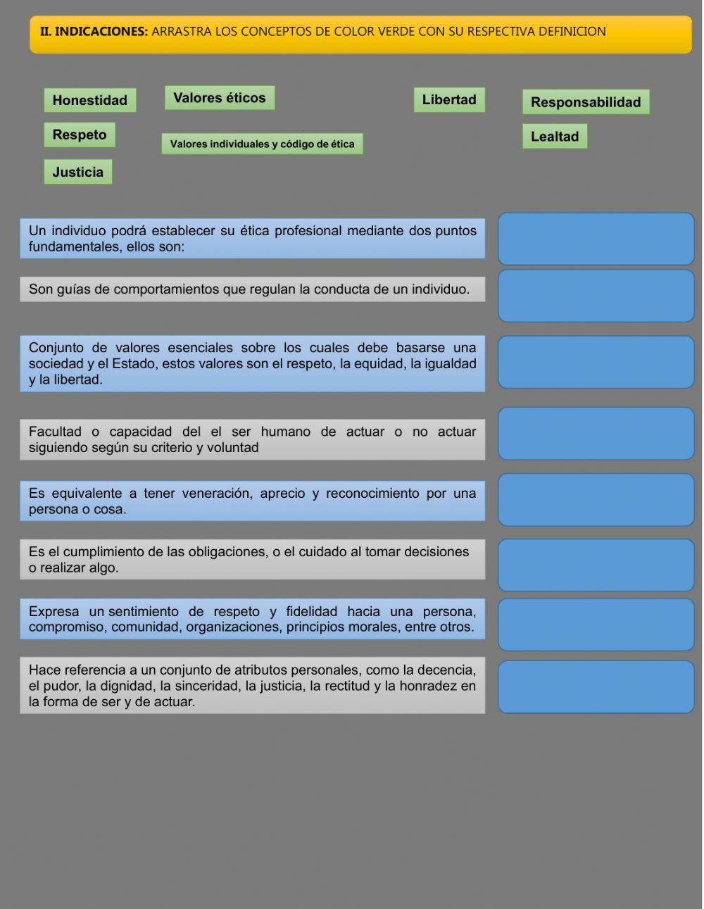 ETICA-PROFESION… | Free Interactive Worksheets | 5814922