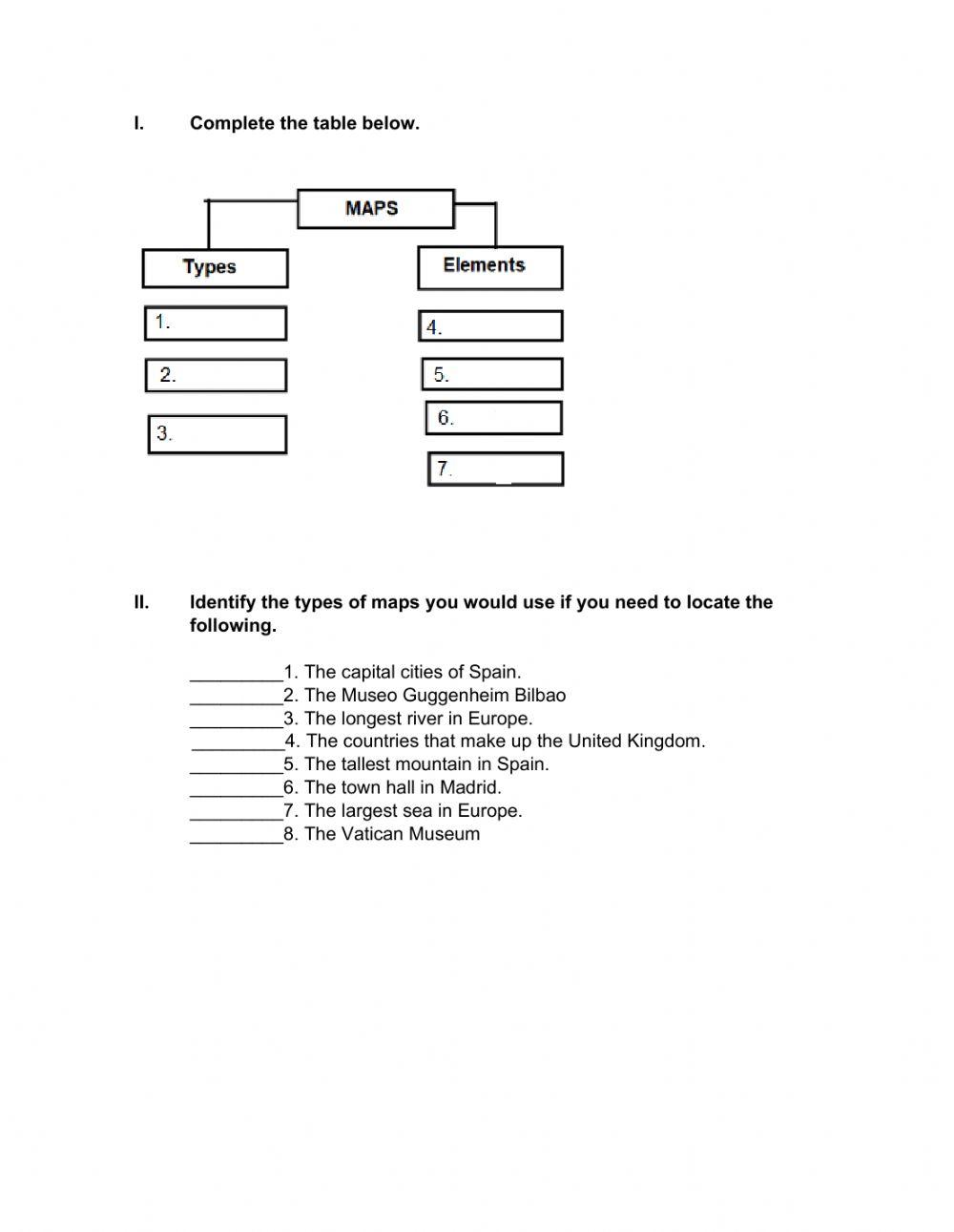 Unit 1: Which way is north? interactive worksheet | Live Worksheets