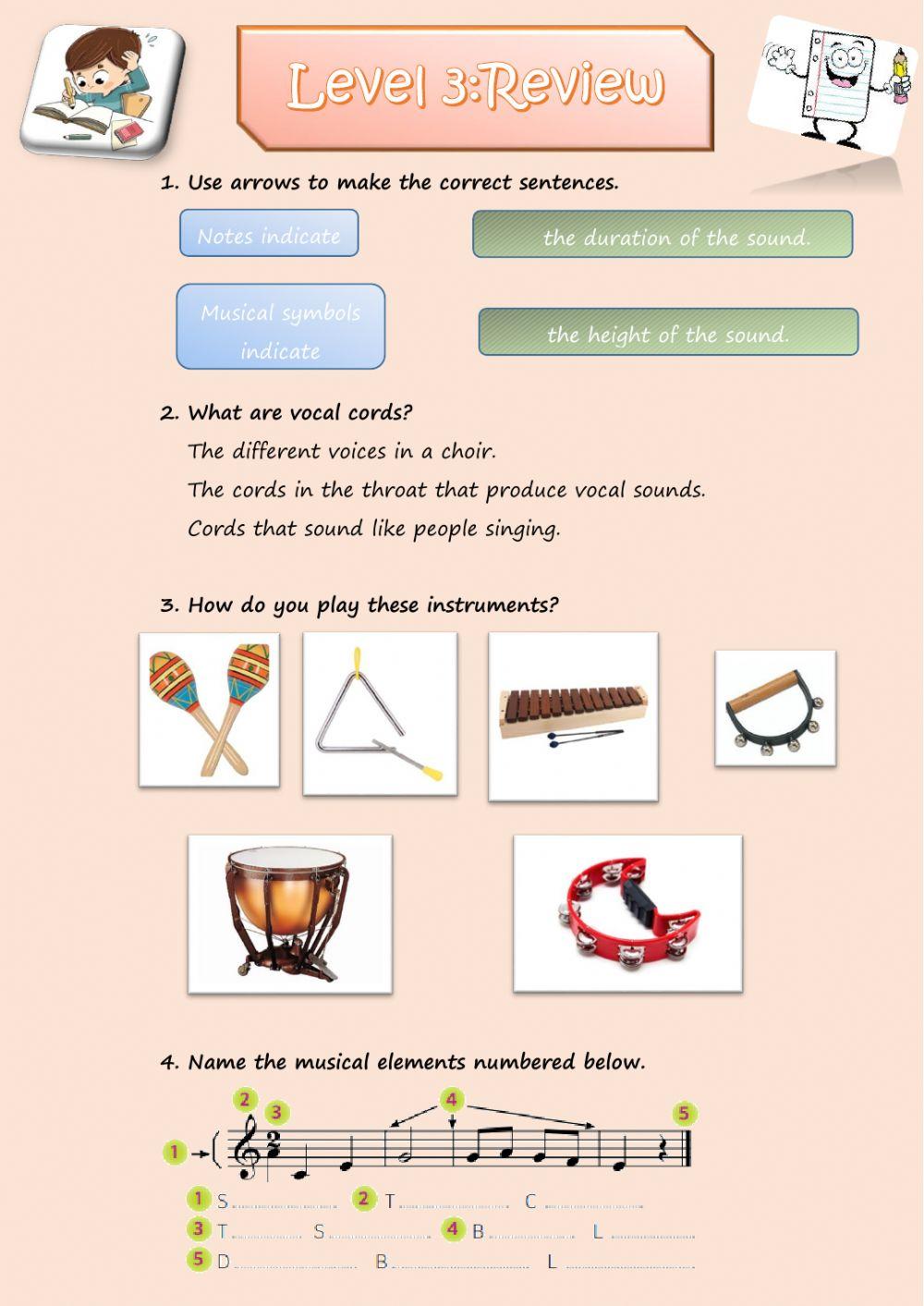 Review 3rd level worksheet | Live Worksheets