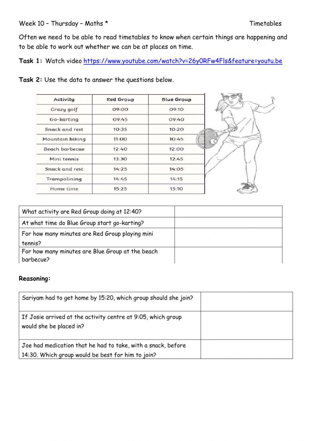 267365 | Week 10 - Thursday - Maths x | MrsHall