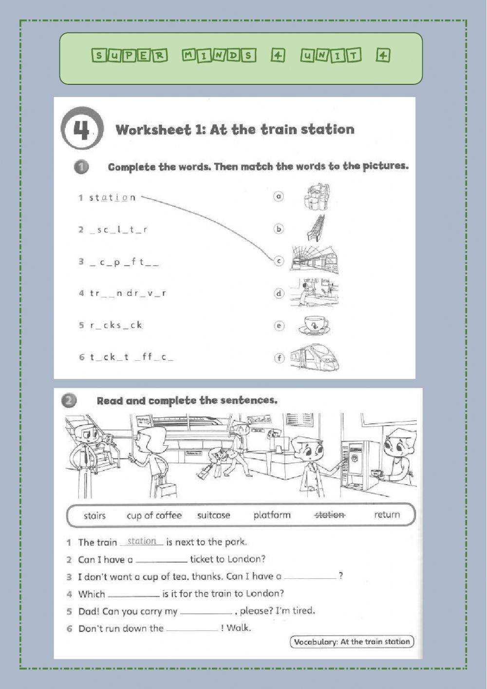 Super minds 4 u… | Free Interactive Worksheets | 268028