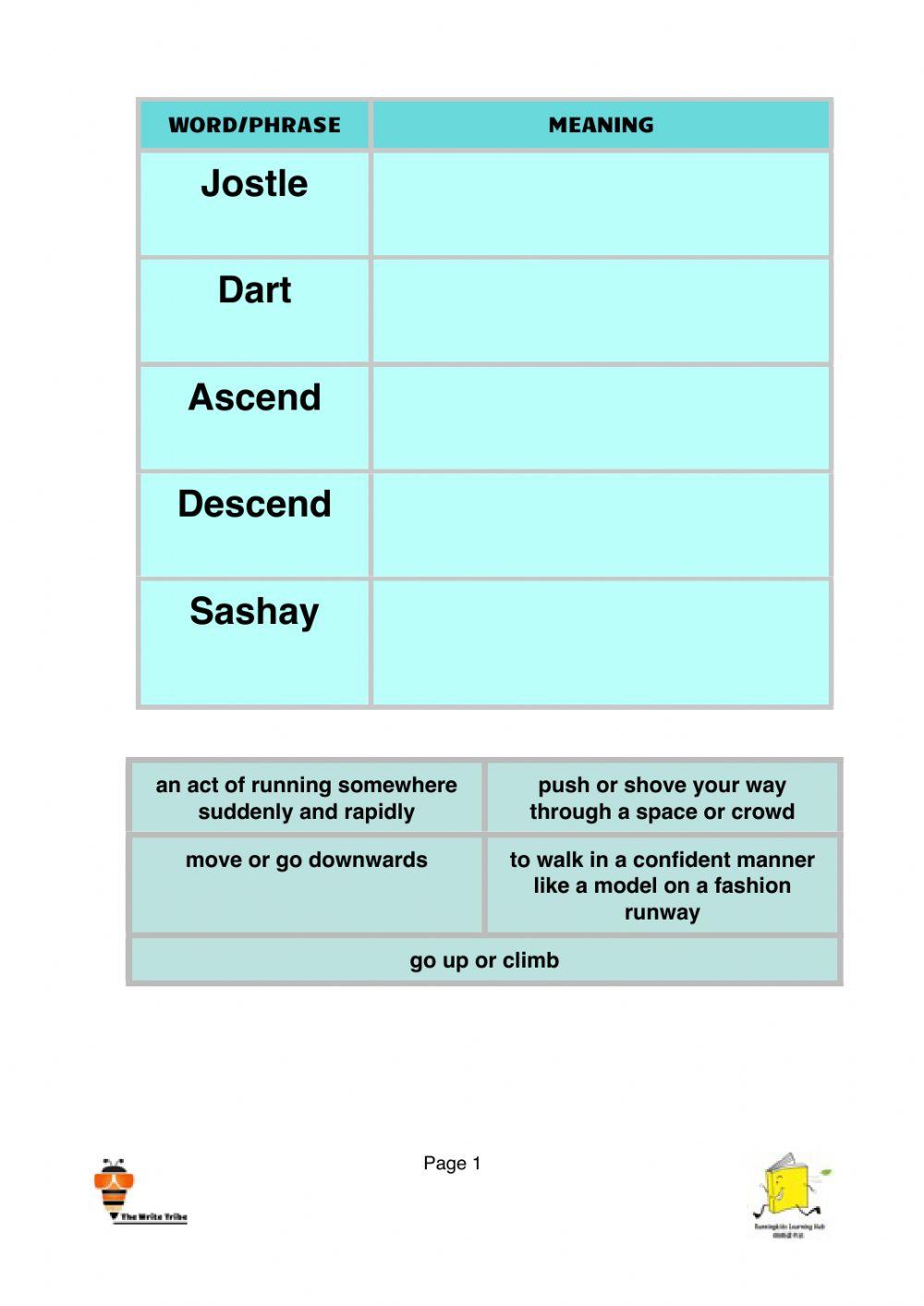 Week 21 e-learning p5-6 part 1 worksheet | Live Worksheets