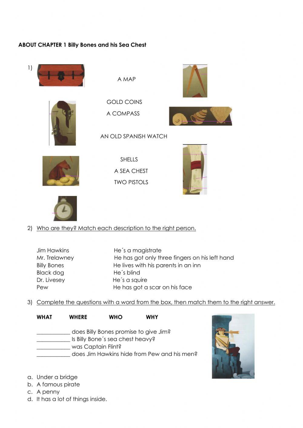 TREASURE ISLAND CHAPTER 1 Billy Bones and his sea chest