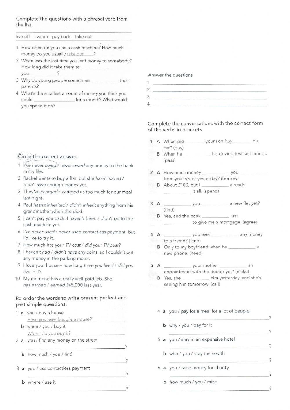 NEF Int 4ed Uni… | Free Interactive Worksheets | 5821935