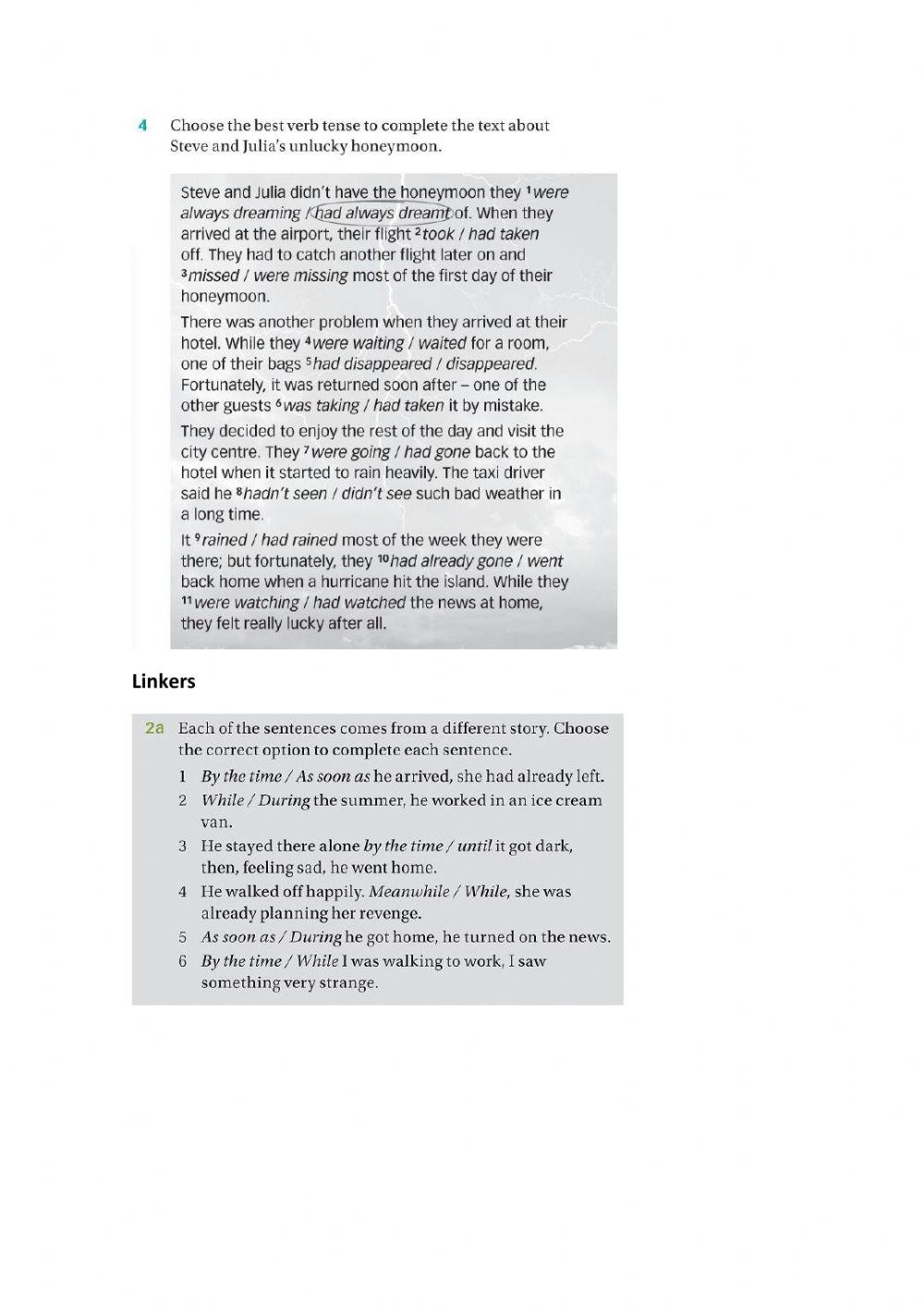 Narratives worksheet | Live Worksheets