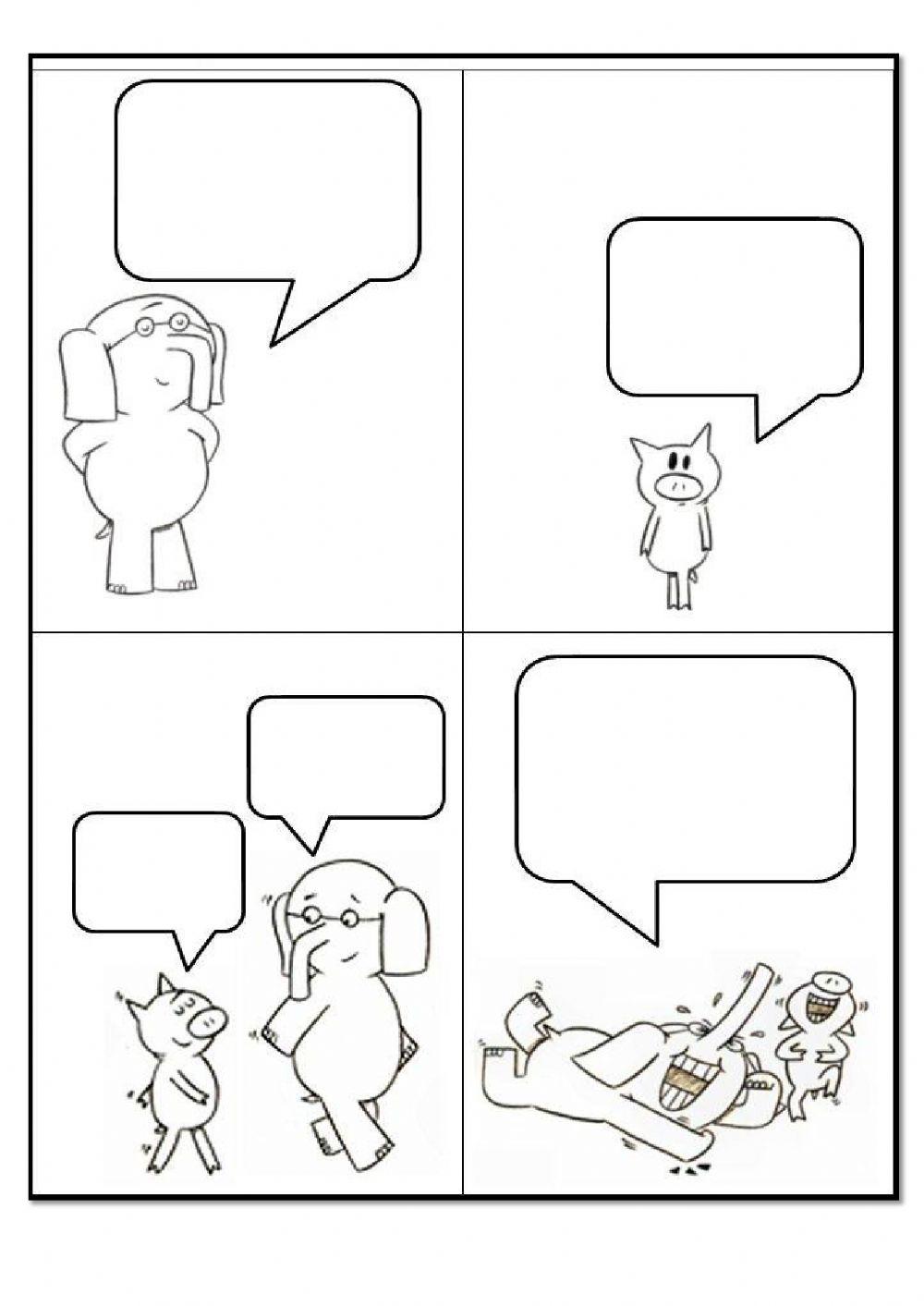 Comic interactive activity for 2-3 | Live Worksheets