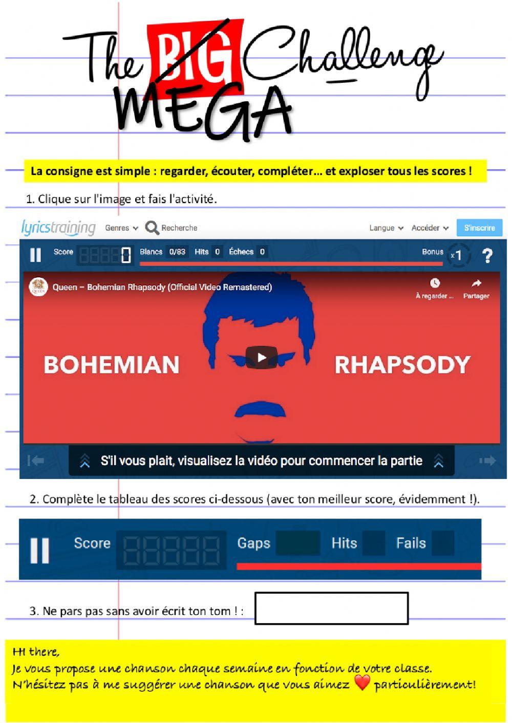 271094 | Queen Bohemian Rhapsody song challenge