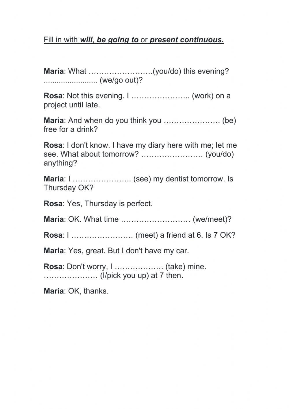 Future Forms 2 online exercise for | Live Worksheets