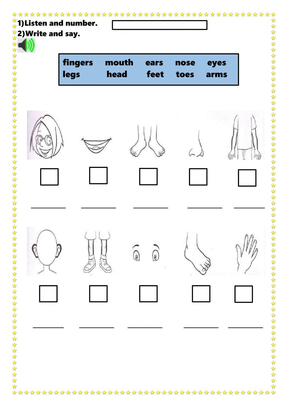 Listen and number online activity | Live Worksheets