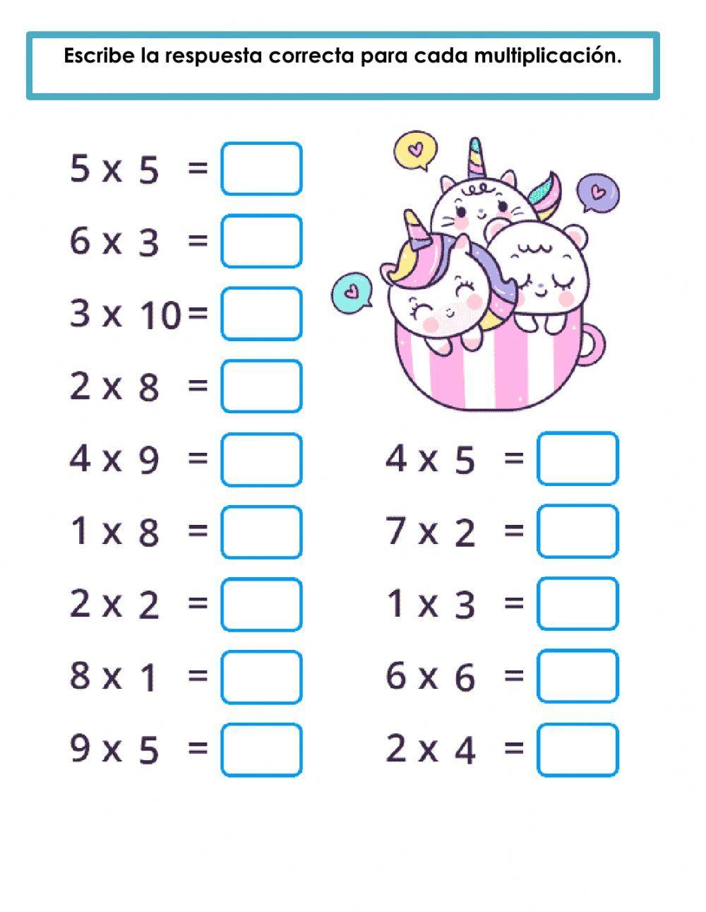 Multiplicaciones Online Worksheet For Tercero De Primaria, 56% OFF Multiplicaciones Online Worksheet For Tercero De Primaria, 56% OFF