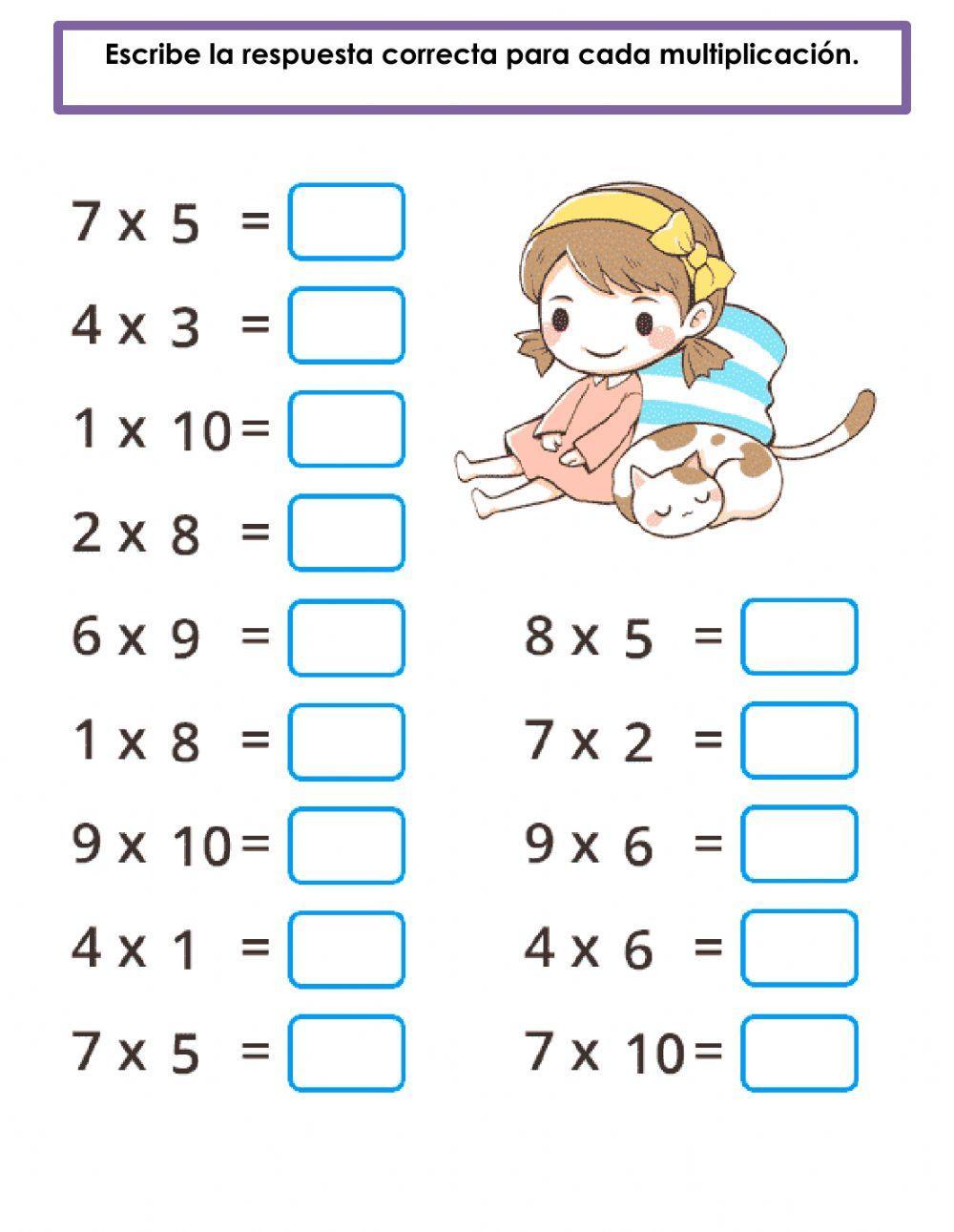 Multiplicaciones Online Worksheet For Tercero De Primaria, 56% OFF Multiplicaciones Online Worksheet For Tercero De Primaria, 56% OFF