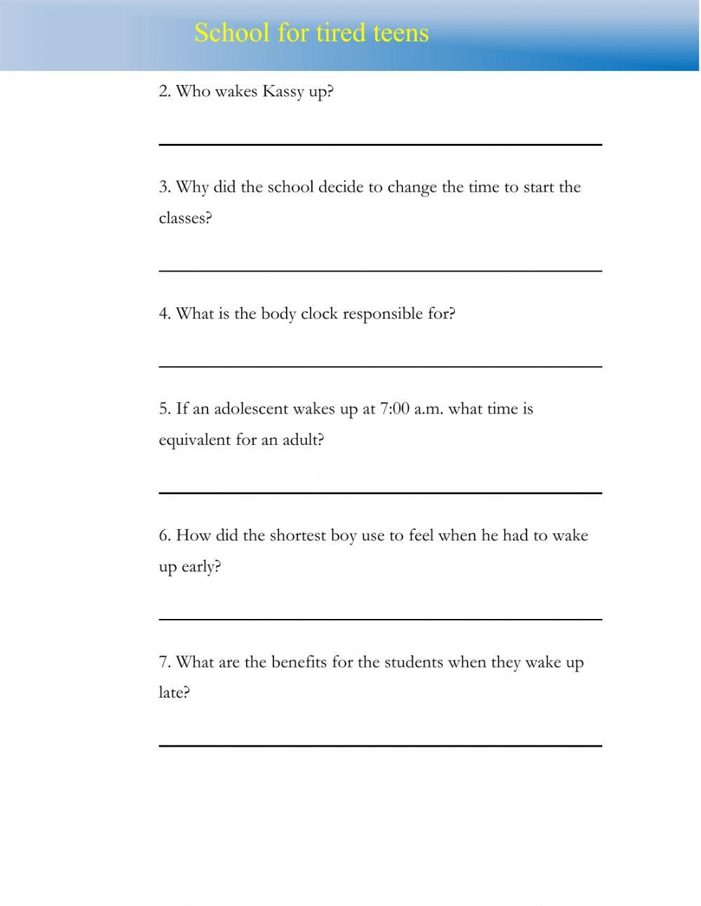 School for Tired Teens 5825593 | Susana Castillo | Live