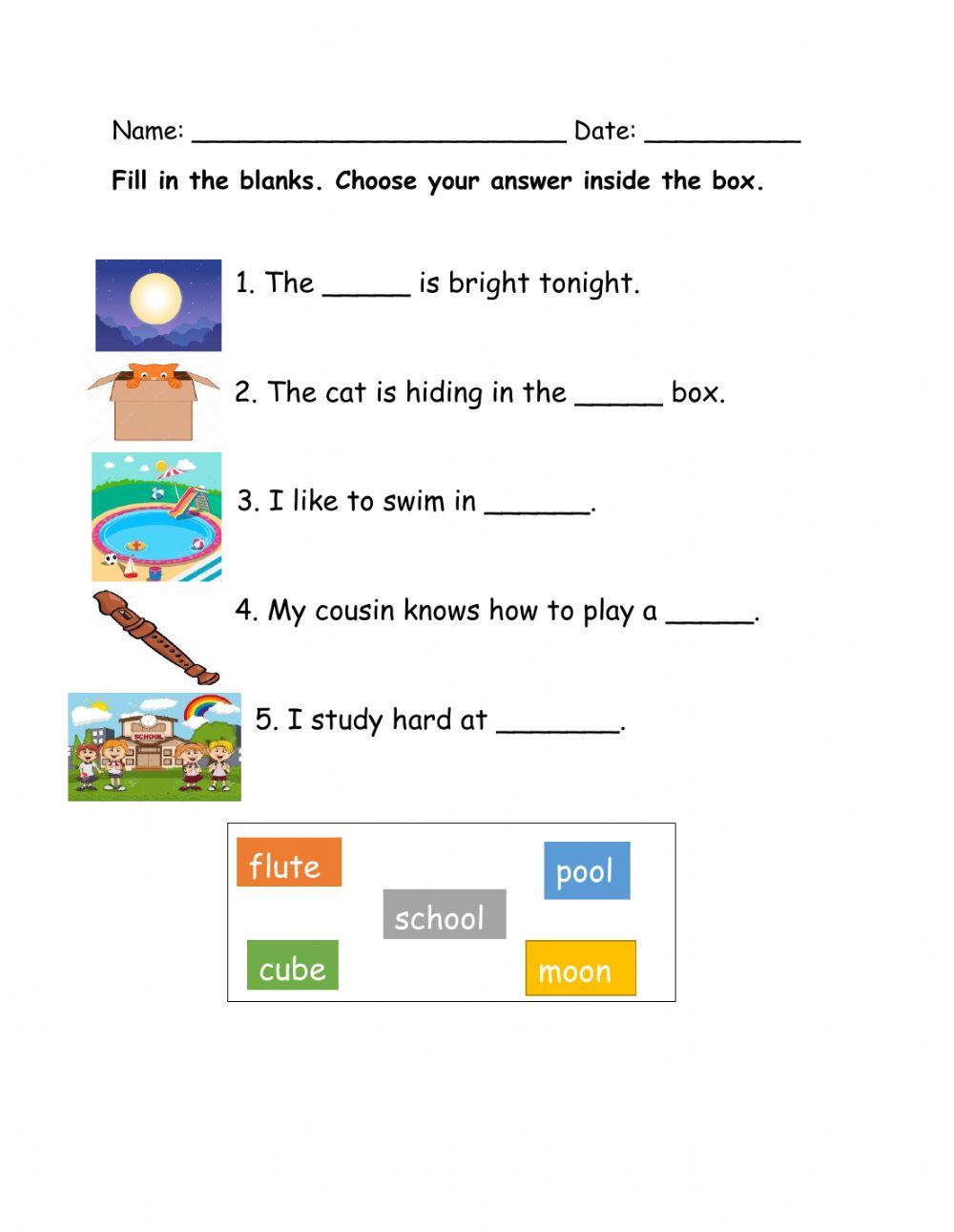 Long u Sound | Free Interactive Worksheets | 272045