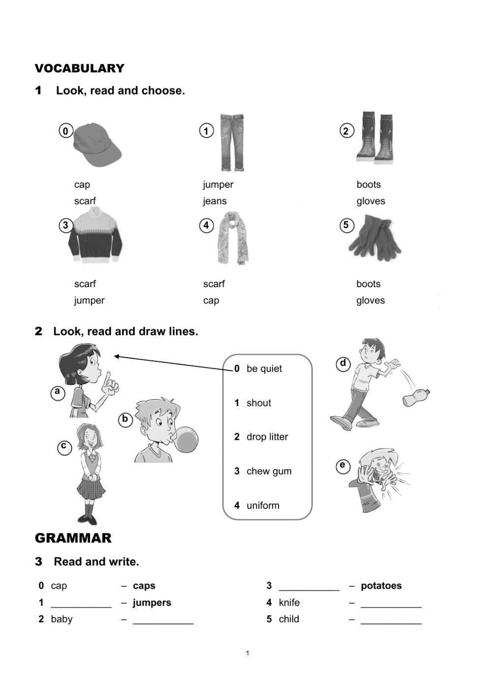 Prog. test exercise | Live Worksheets