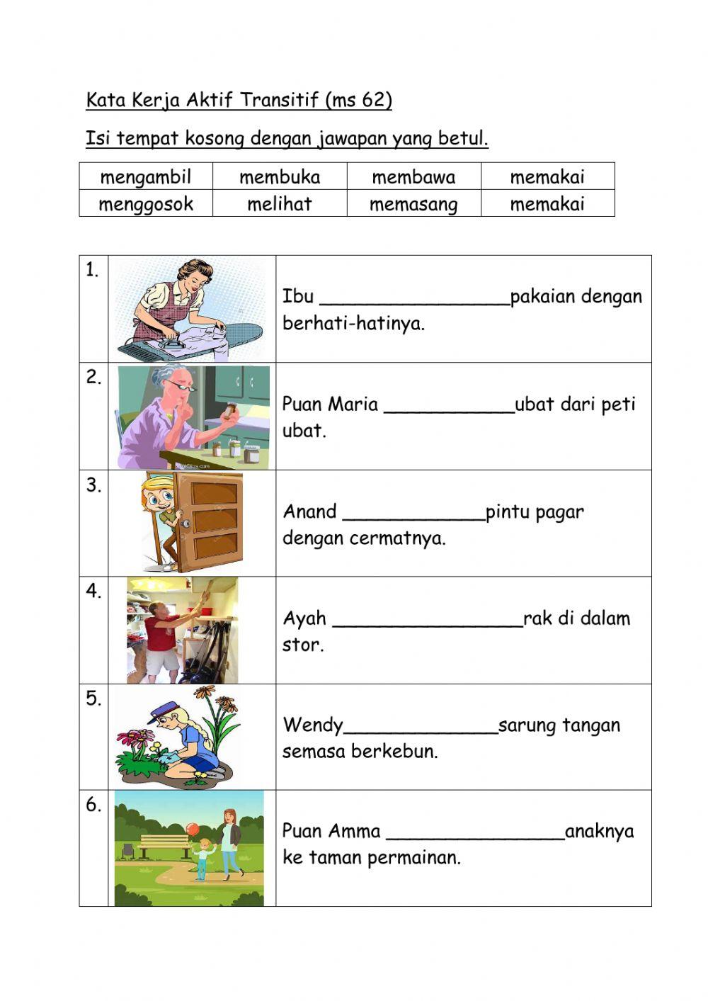 Unit 10 Selamat Semasa Hujan worksheet | Live Worksheets