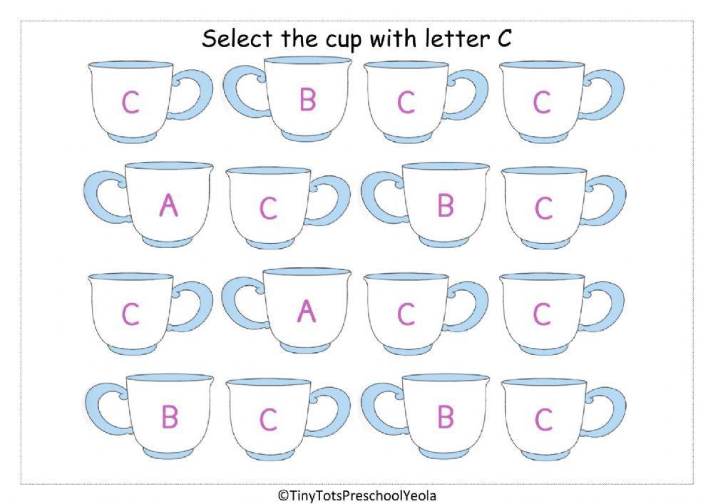 Letter C sem 1 worksheet | Live Worksheets