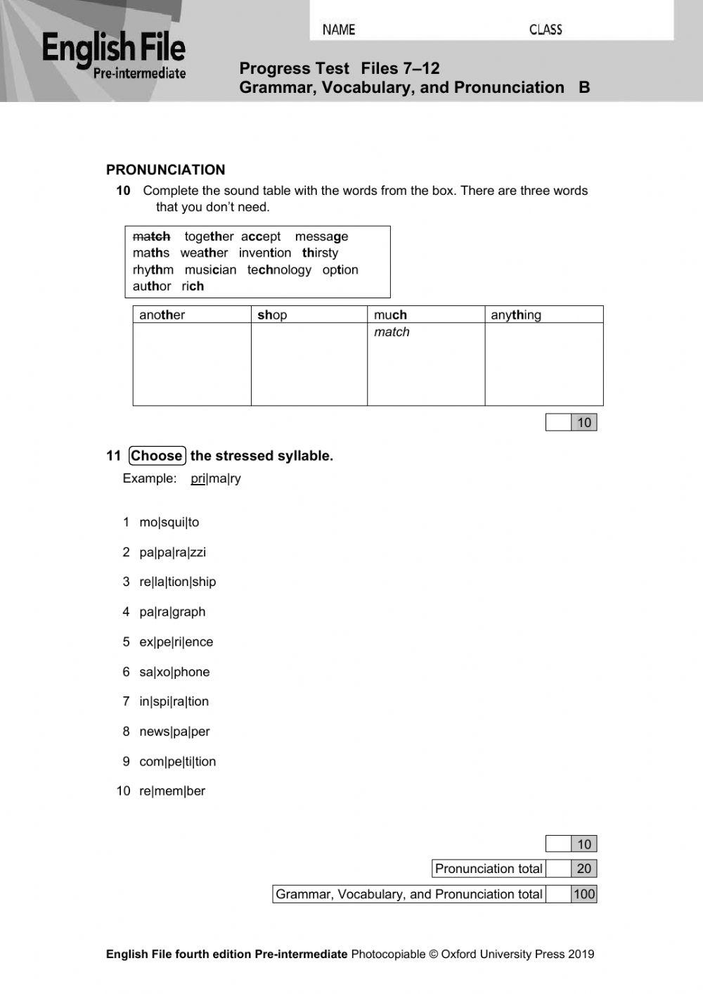 Pre-Intermediat… | Free Interactive Worksheets | 5828687