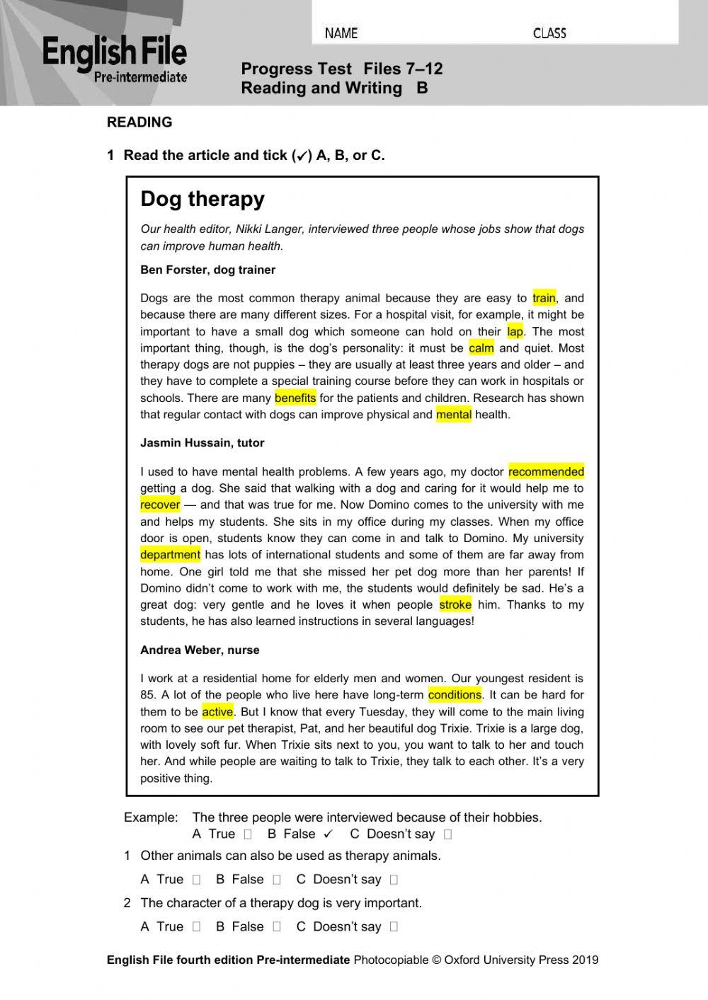 Pre-Intermediat… | Free Interactive Worksheets | 5828687