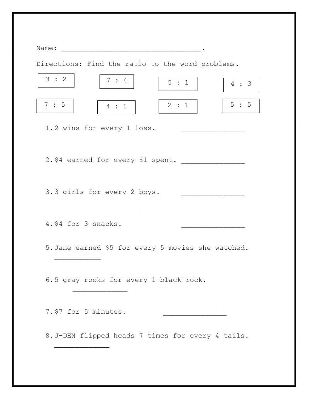 Ratio Word Problems Worksheet Live Worksheets ratio-word-problems-worksheet-live-worksheets