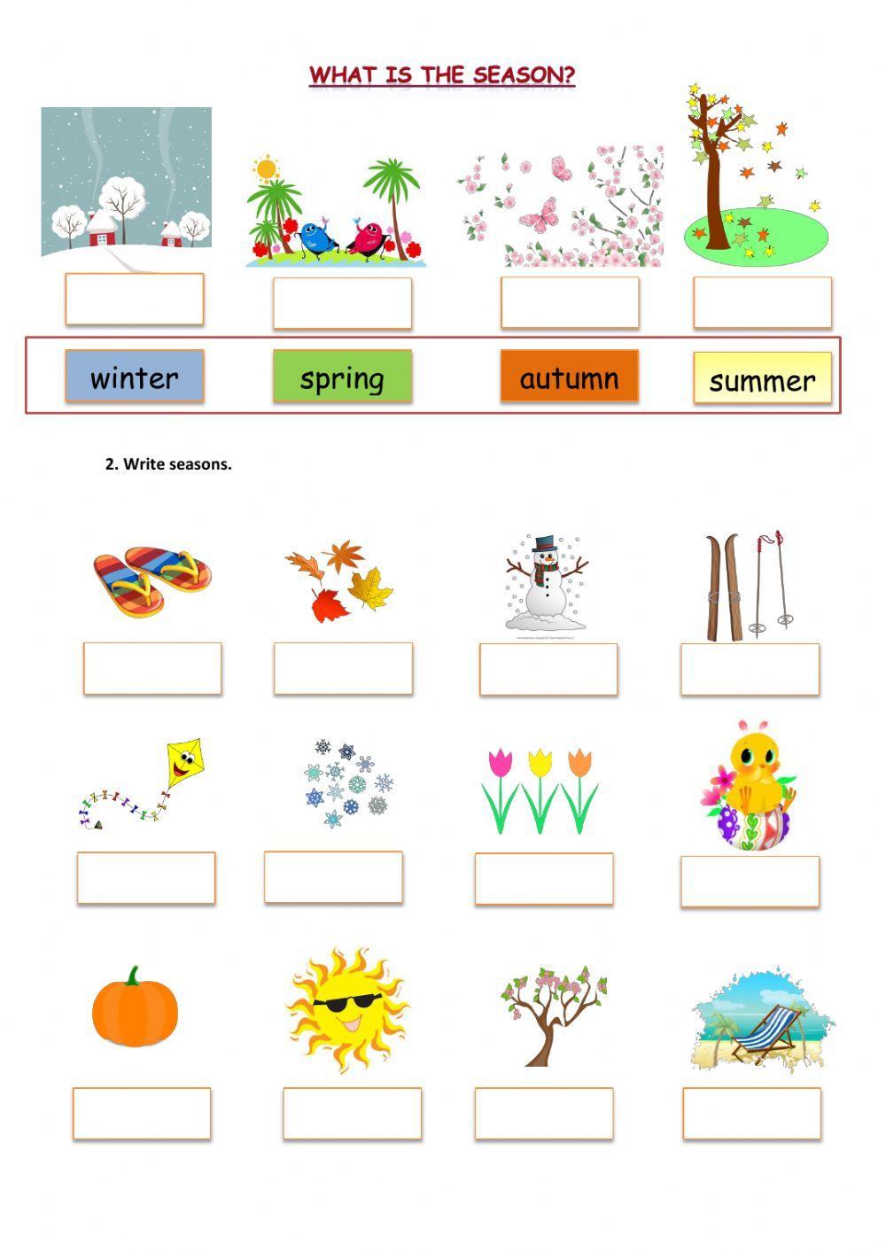 Seasons 273462 | Alena Semelková | Live Worksheets