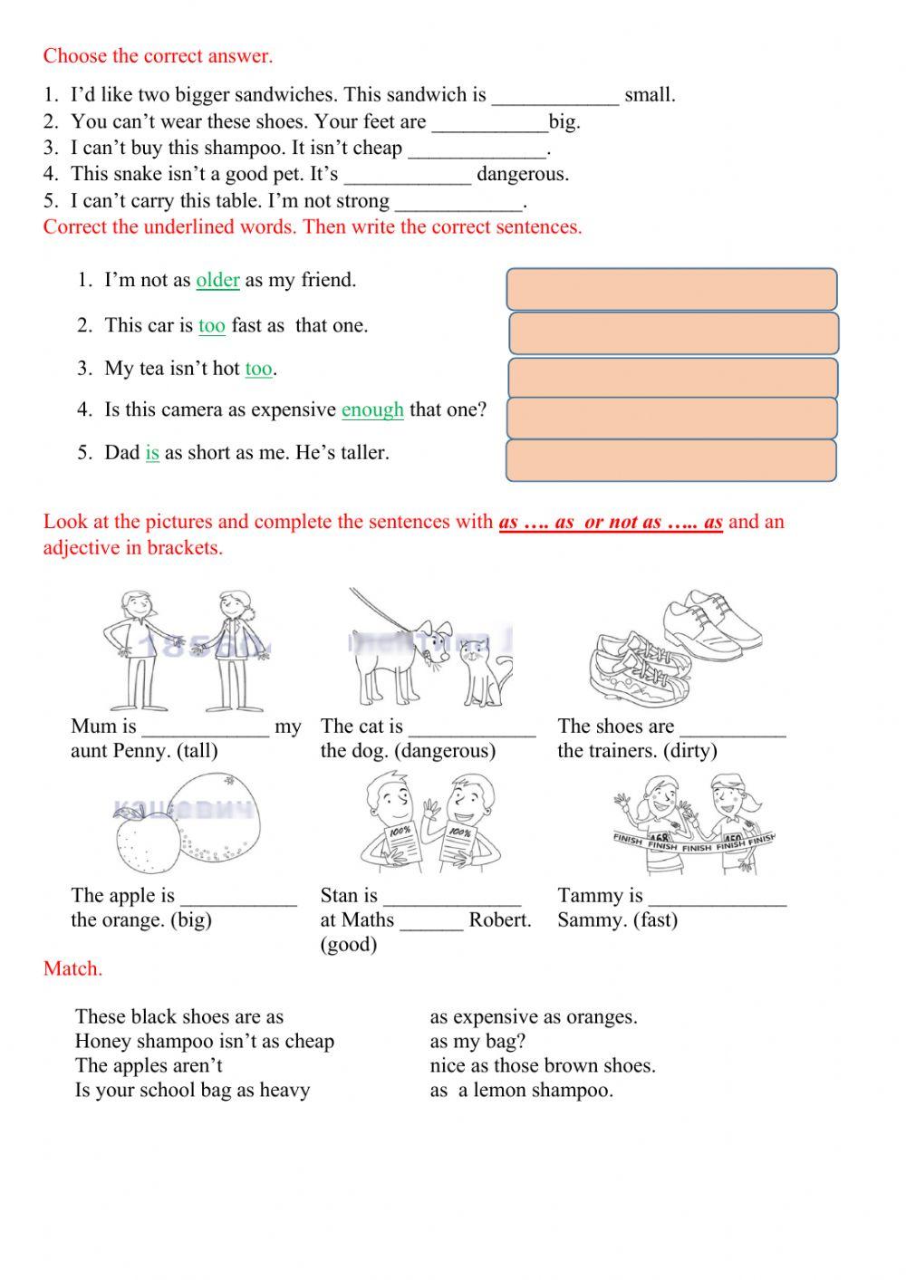 grammar-vocabulary 2.3 worksheet | Live Worksheets