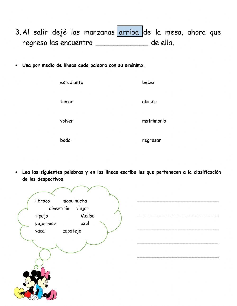 Gramática Segundo worksheet | Live Worksheets