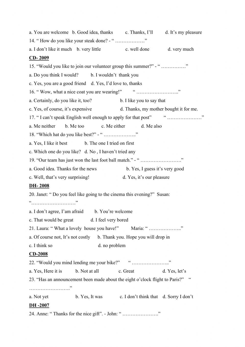 Conversational sentences worksheet | Live Worksheets