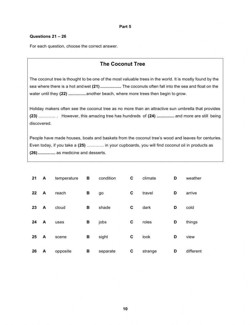 B1 READING PART… | Free Interactive Worksheets | 5831316