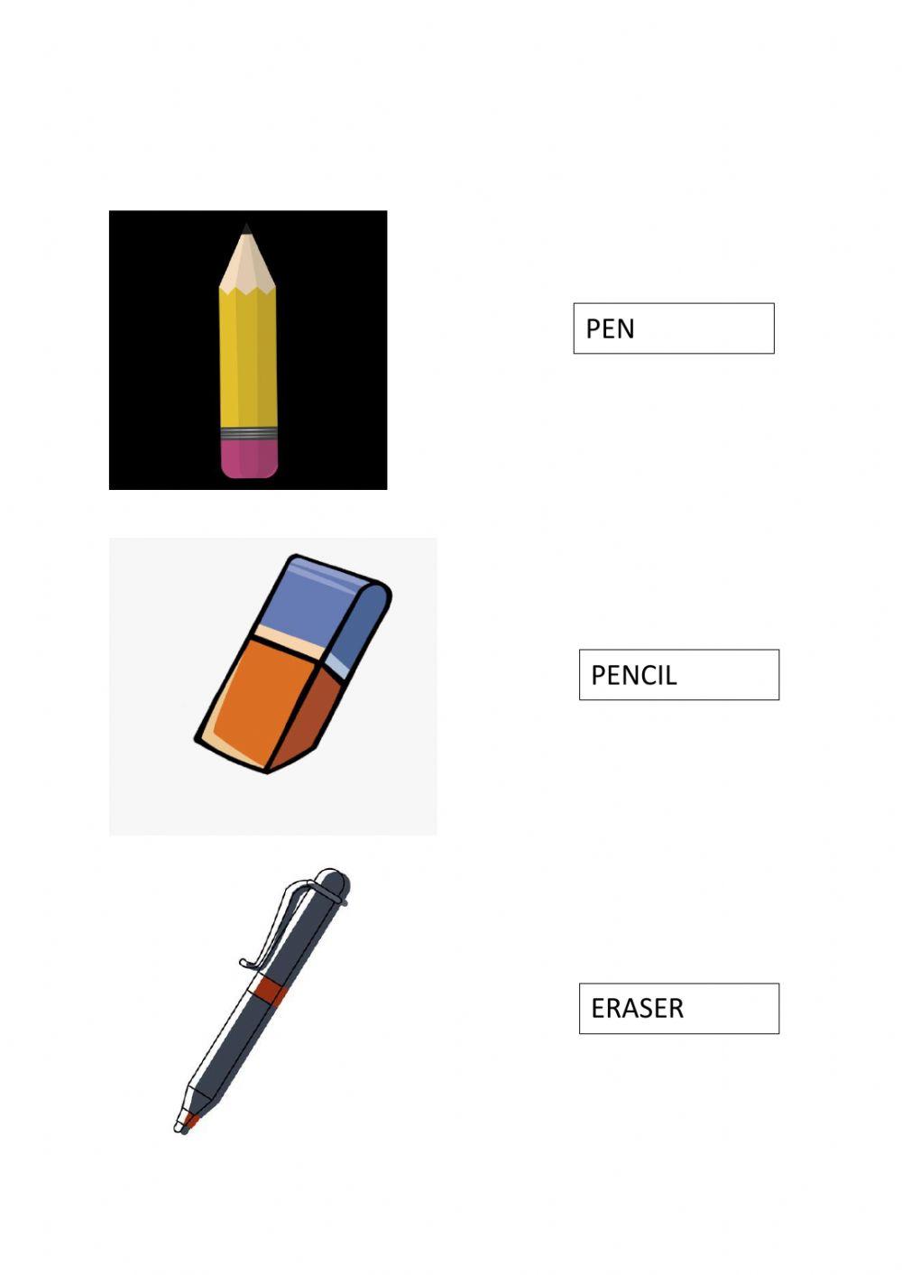 School objects online exercise for grade 2 | Live Worksheets