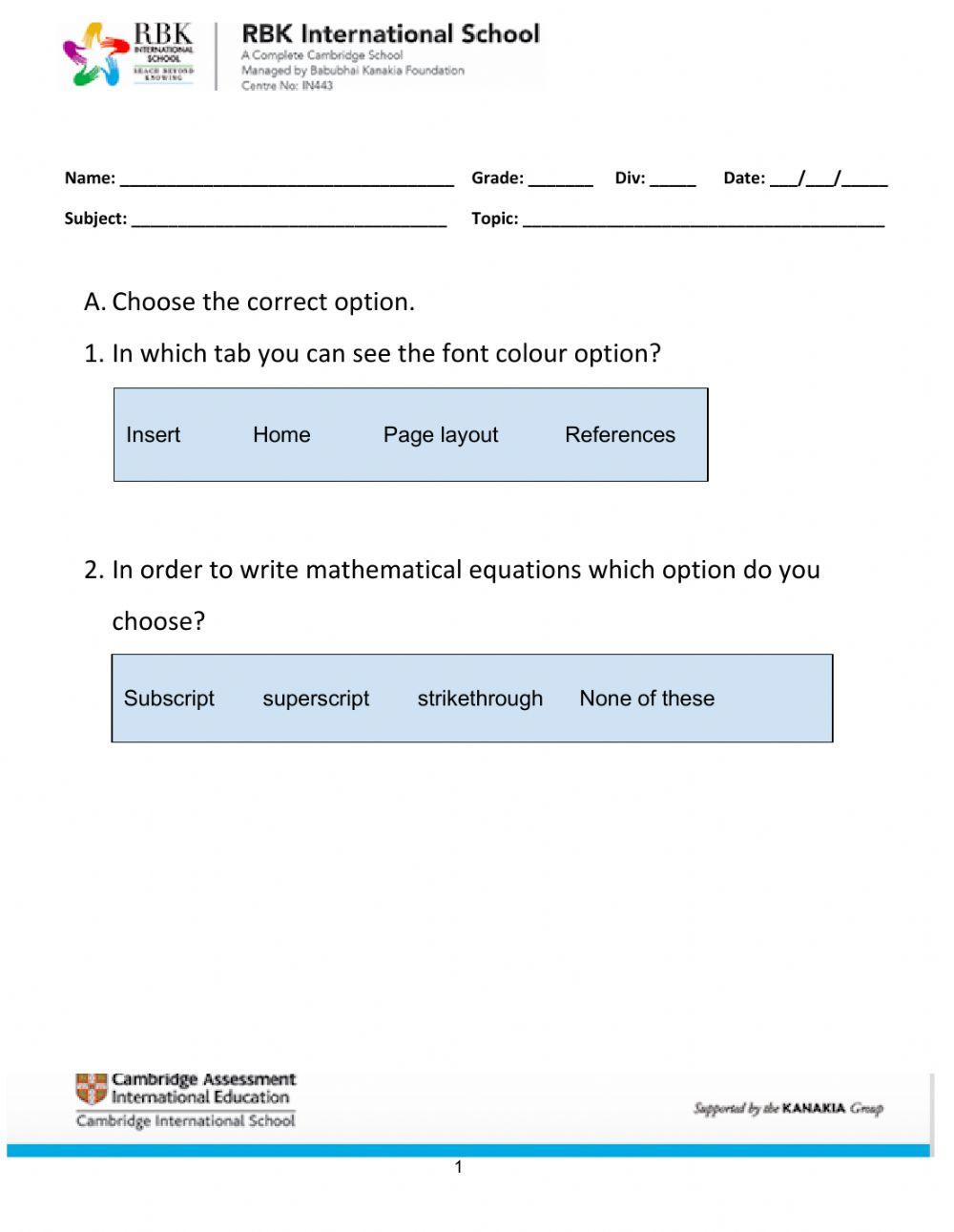Ms Word Basics Worksheet Live Worksheets, 42% OFF