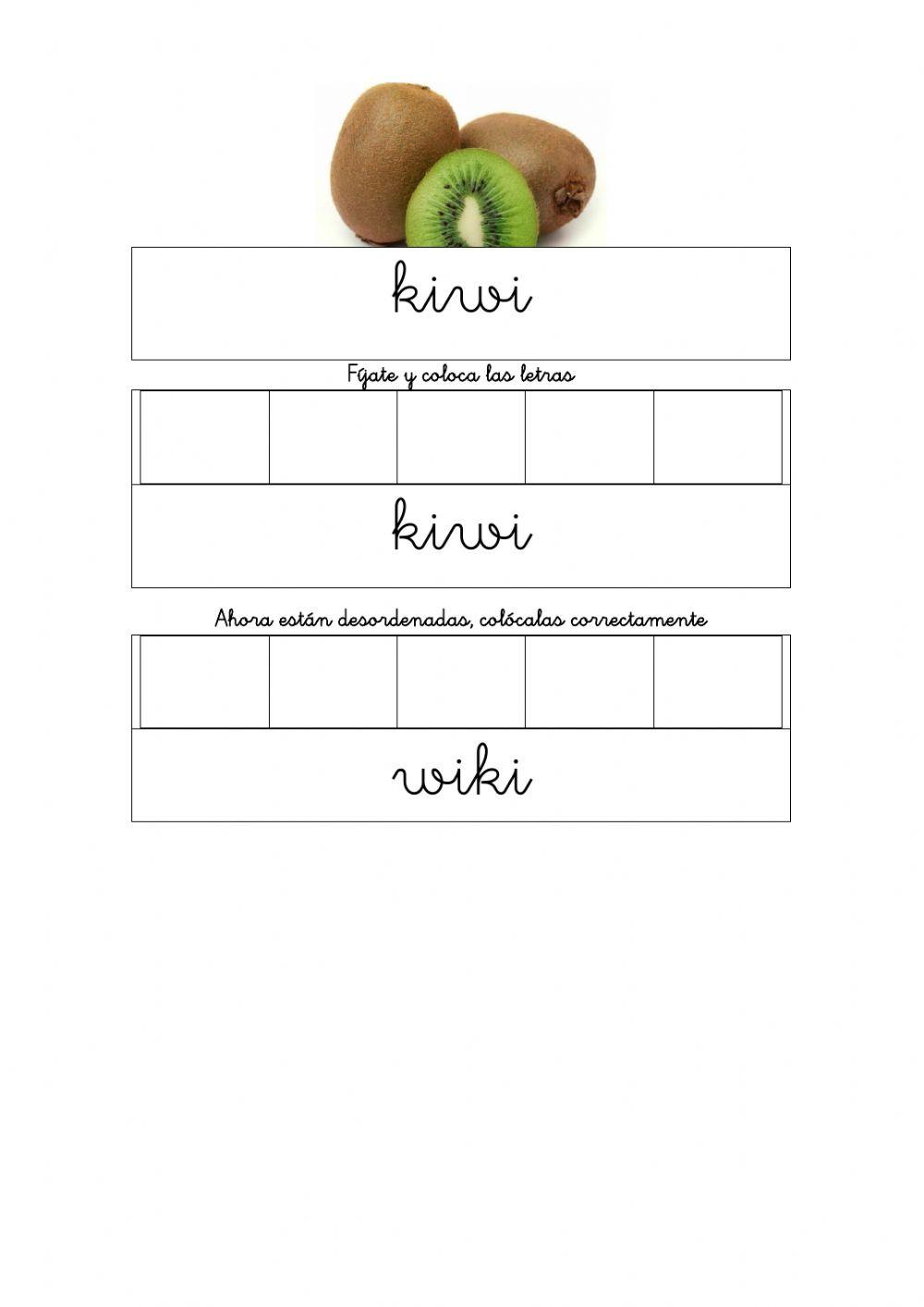 Letra W | Live Worksheets