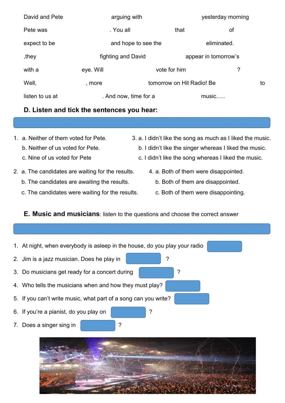 A fantastic con… | Free Interactive Worksheets | 275014