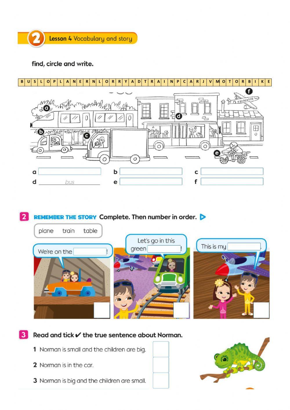 Transport online worksheet for 2 GRADE | Live Worksheets