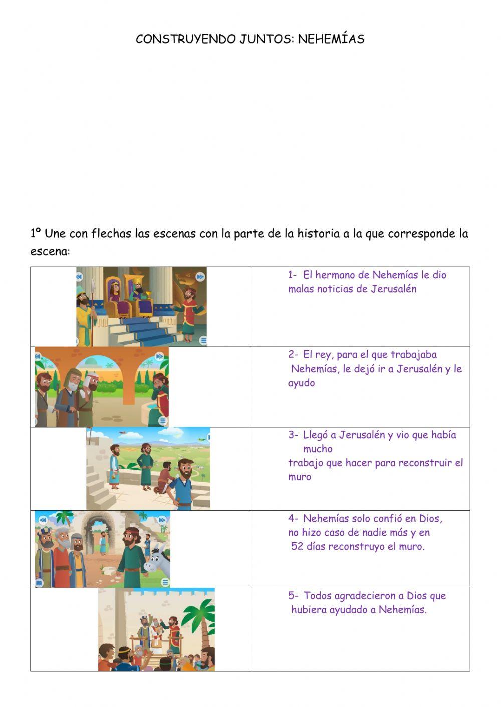 Nehemías exercise | Live Worksheets